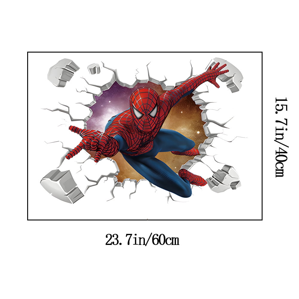 Spider-Man Window Sticker Self-Adhesive Cartoon Anime Hulk Marvel ...