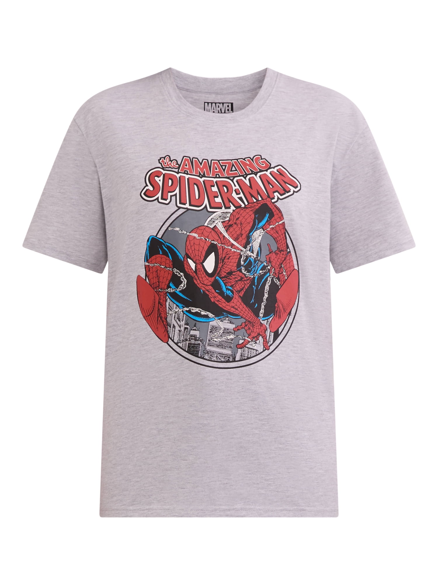 Spider-Man Women's Graphic Tee with Short Sleeves, Sizes XXS-XXL ...