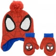 Spider-Man Youth Pom Beanie and Mittens - Walmart.com