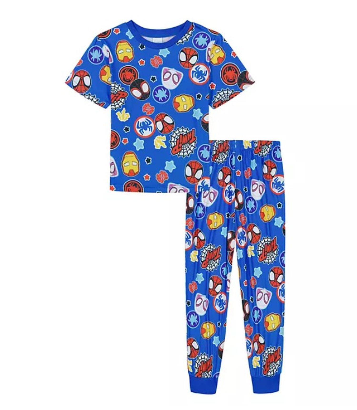 Spider-Man and Amazing Friends Boy's Superhero Short-Sleeved Pajama Set ...