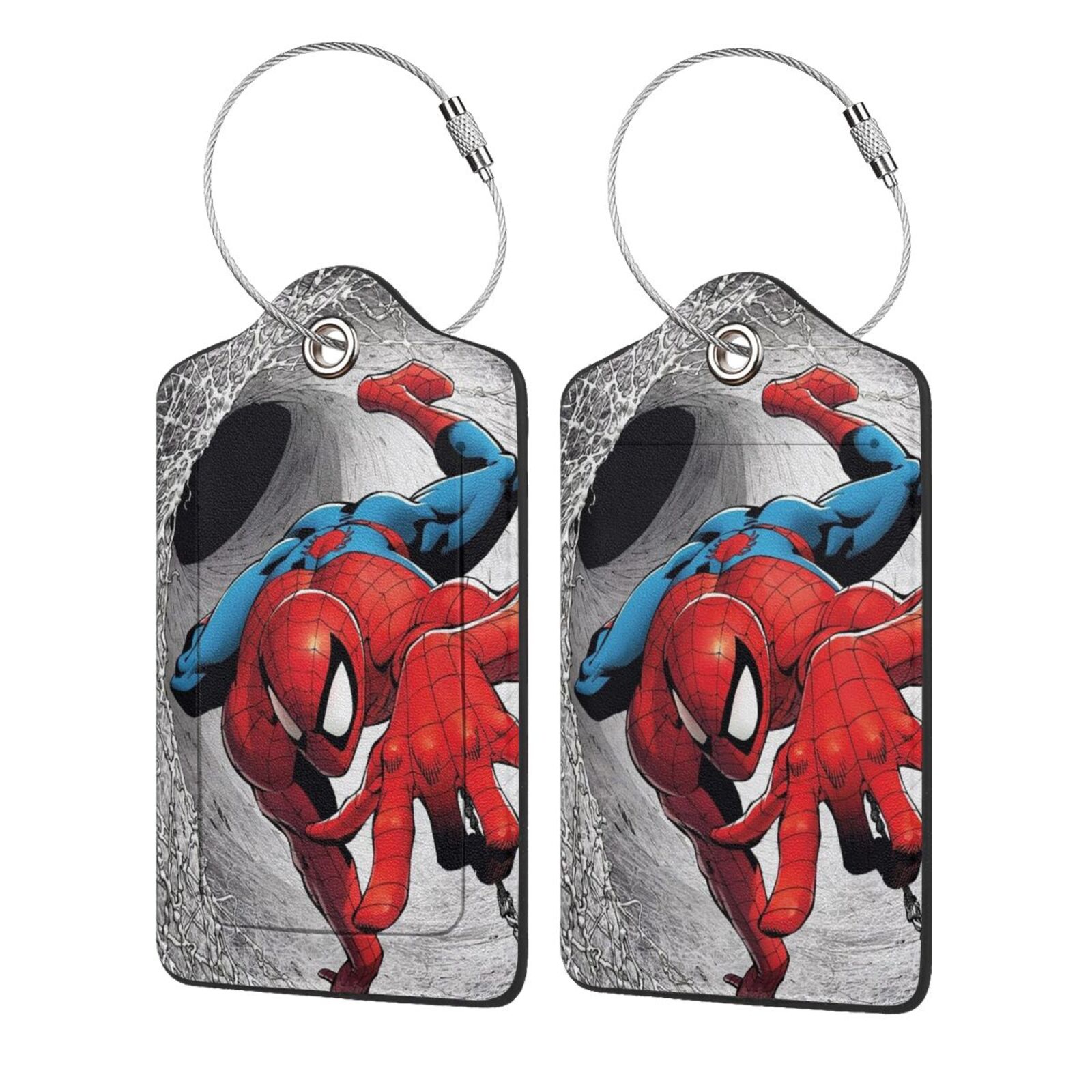 Spider-Man and spider web Luggage Tags for Suitcases Travel ID ...