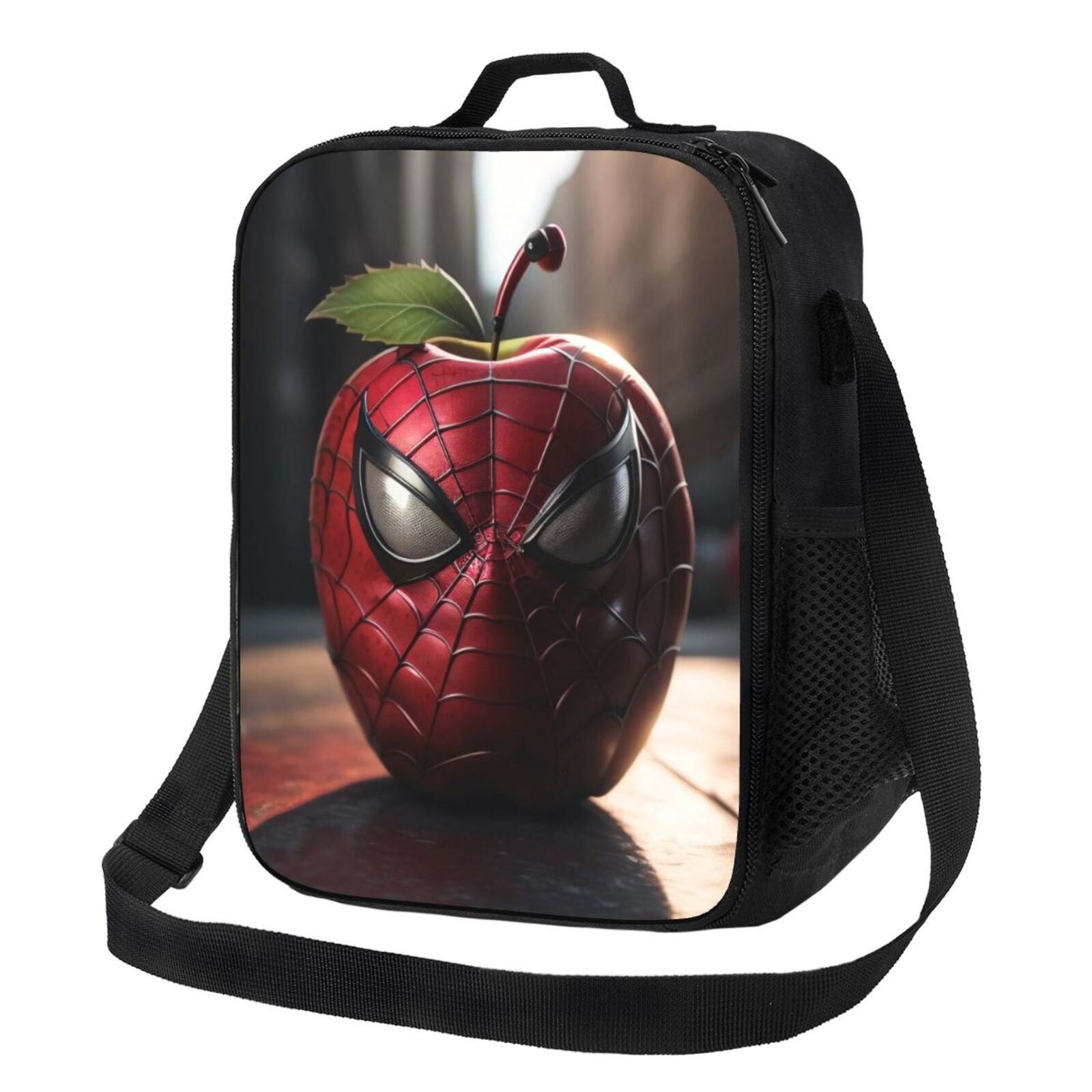 Spider-Man apple Crossbody Lunch Bag Portable Leakproof Reusable ...