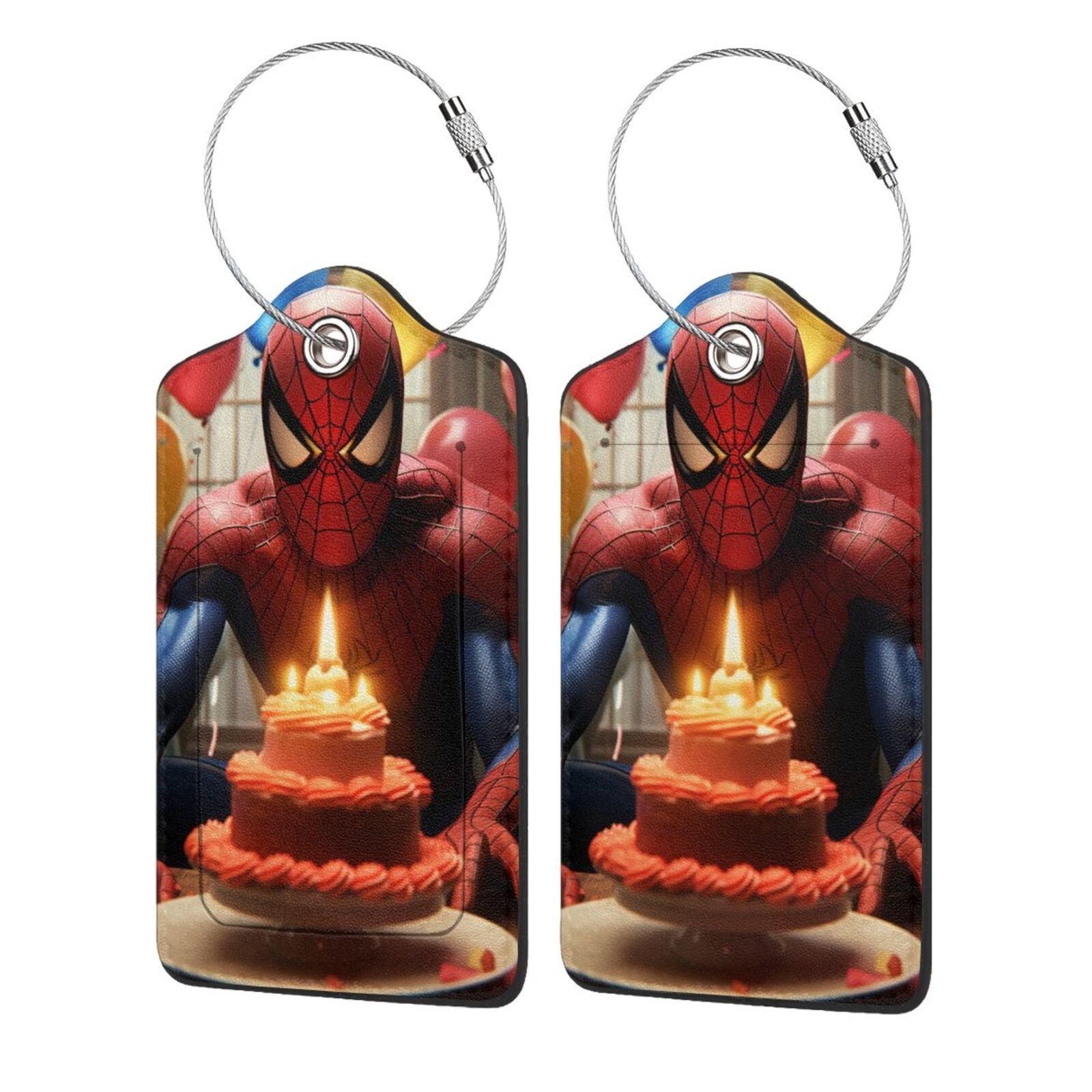 Spider-Man birthday Luggage Tags for Suitcases Travel ID Identification ...