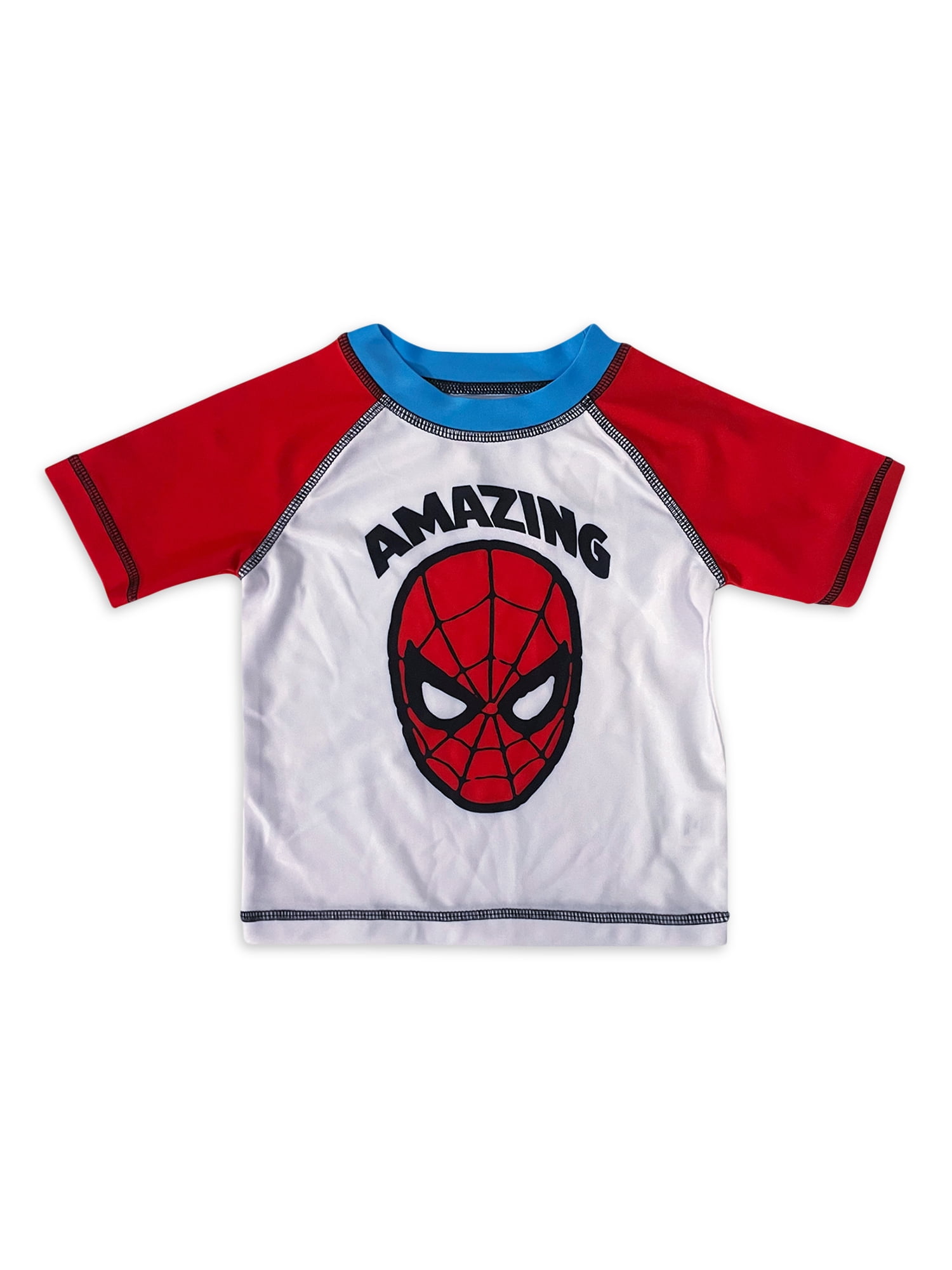 Spider-Man by Marvel Athletic Rash Guard, Short Sleeve, UPF 50, Boy's ...
