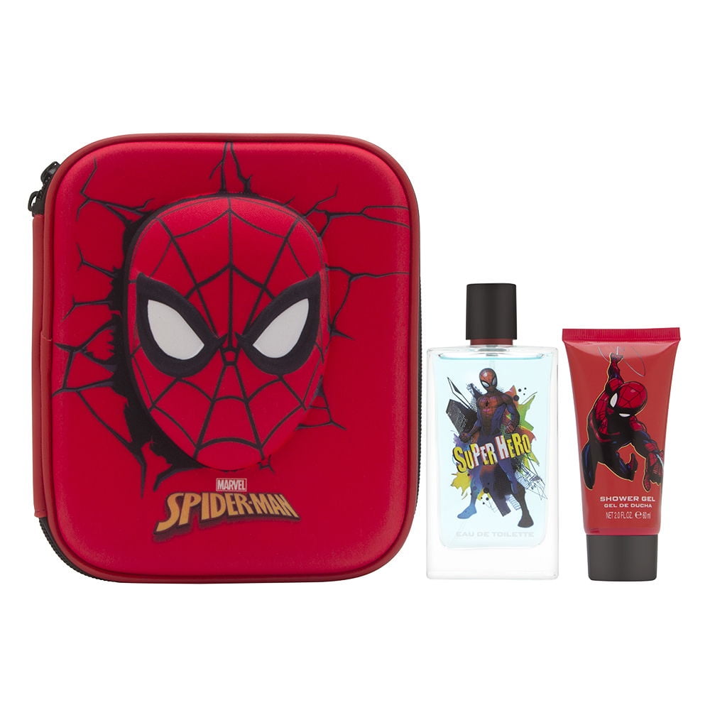 Spider Man by Marvel for Kids - 3 Pc Gift Set 3.4oz EDT Spray, 2.0oz ...