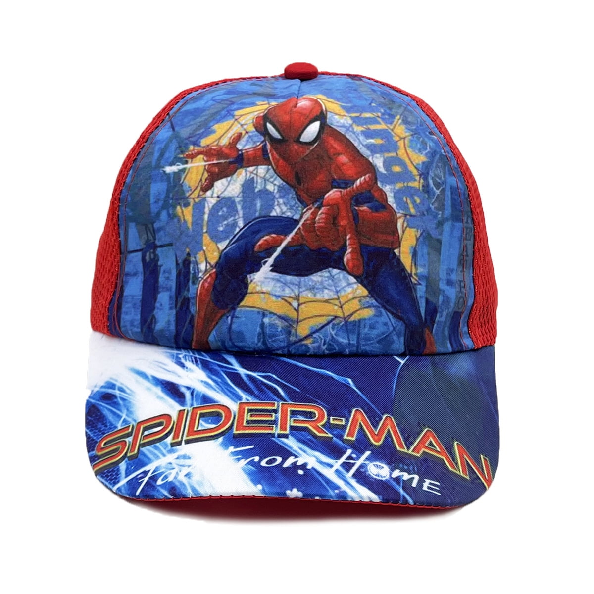 Spider-Man Cartoon Peripheral Print Baseball Cap Wide Brim Spring ...