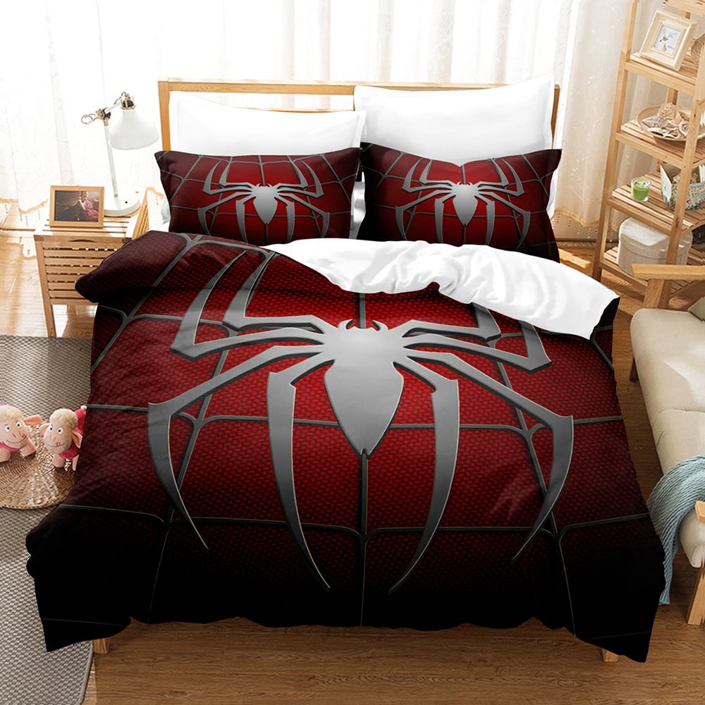 Spider-Man cartoon three-piece set, including quilt cover and ...