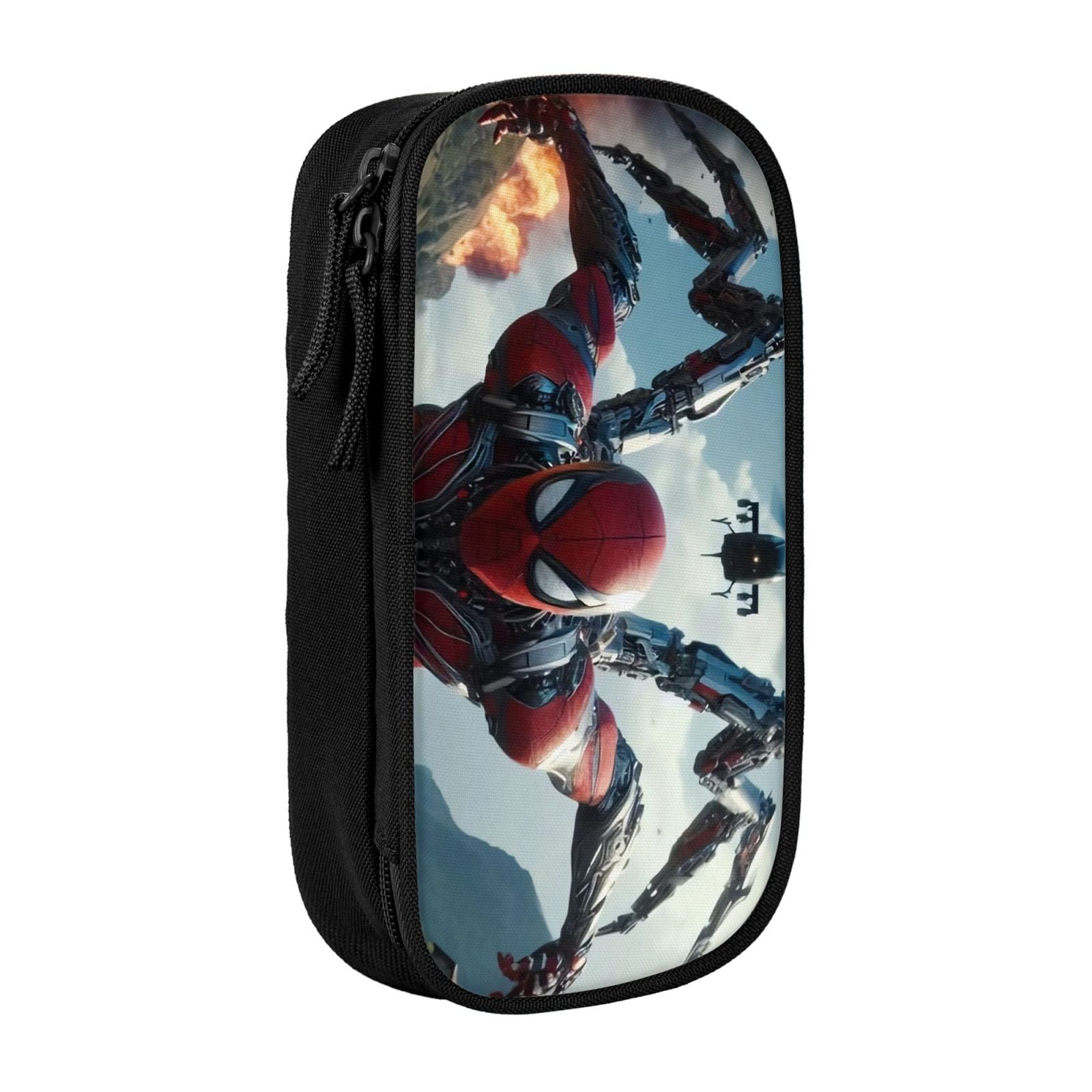 Spider-Man flying Double Layer Large Capacity Pencil Bag with Zipper ...