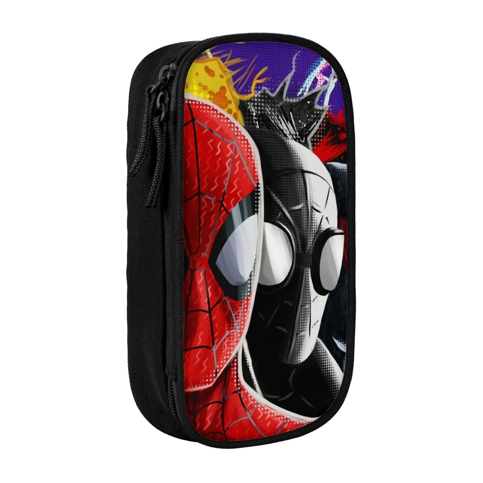 Spider-Man head59 Double Layer Large Capacity Pencil Bag with Zipper ...