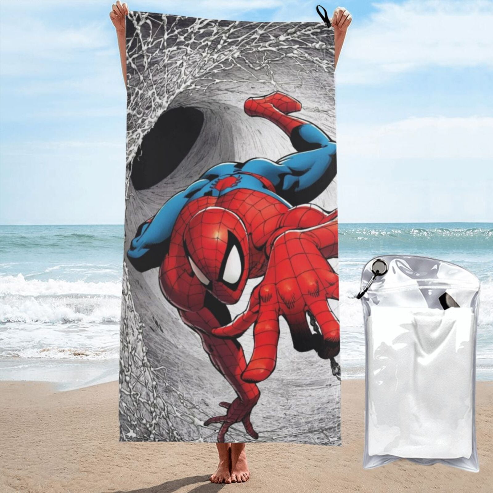 Spider-Man and spider web Microfiber Large Beach Towels Quick Dry ...