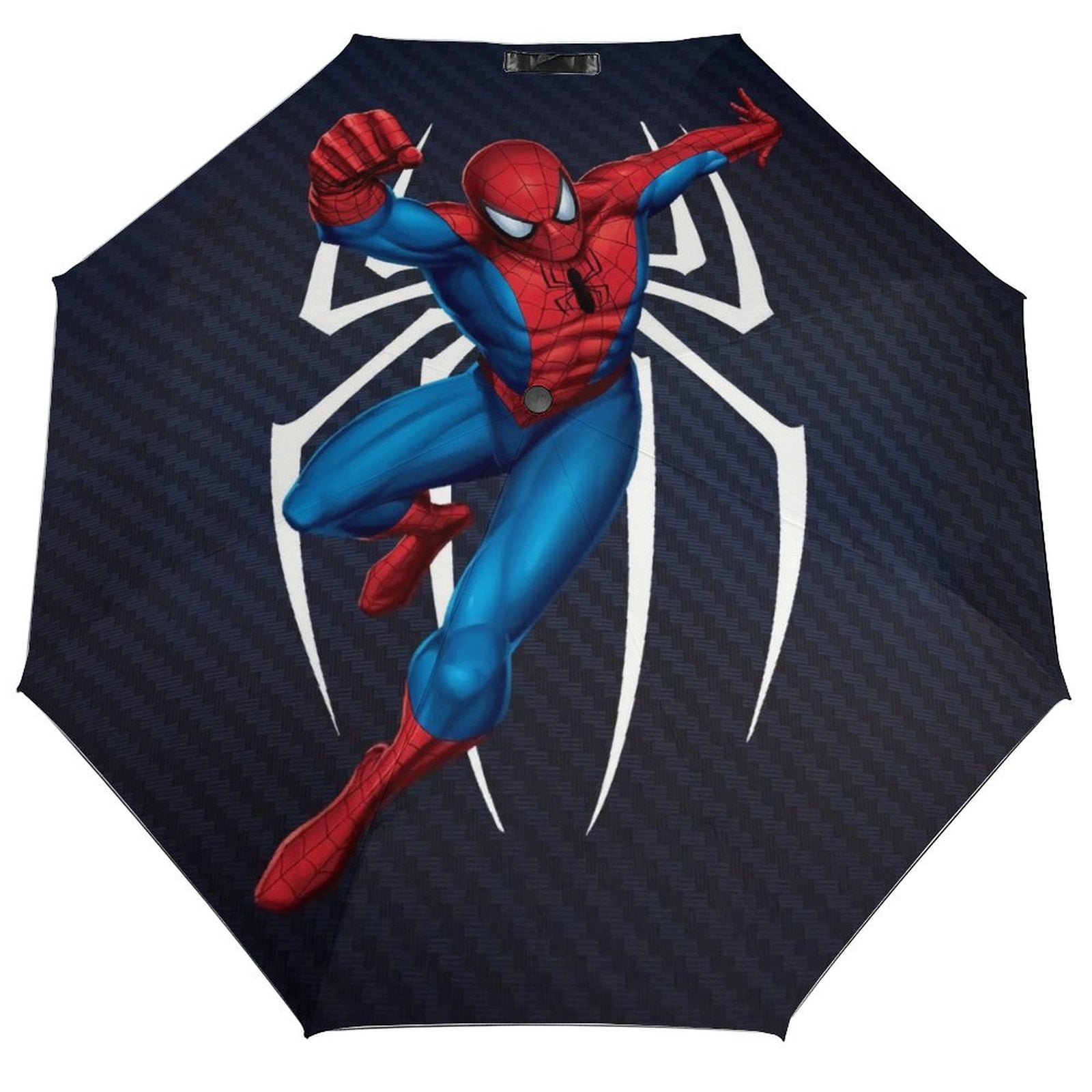 Spider-Man00153 Travel Automatic Folding Rain Umbrellas with Cover Bag ...