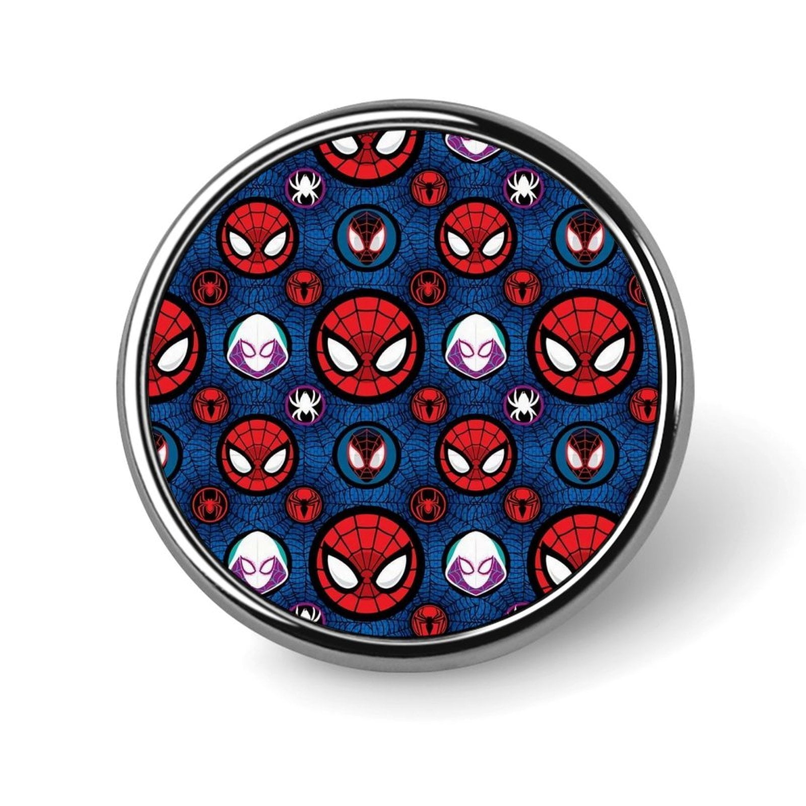 Spider-Man1 DIY Round Badge Aluminum Alloy Badges Fashionable Lapel Pin ...