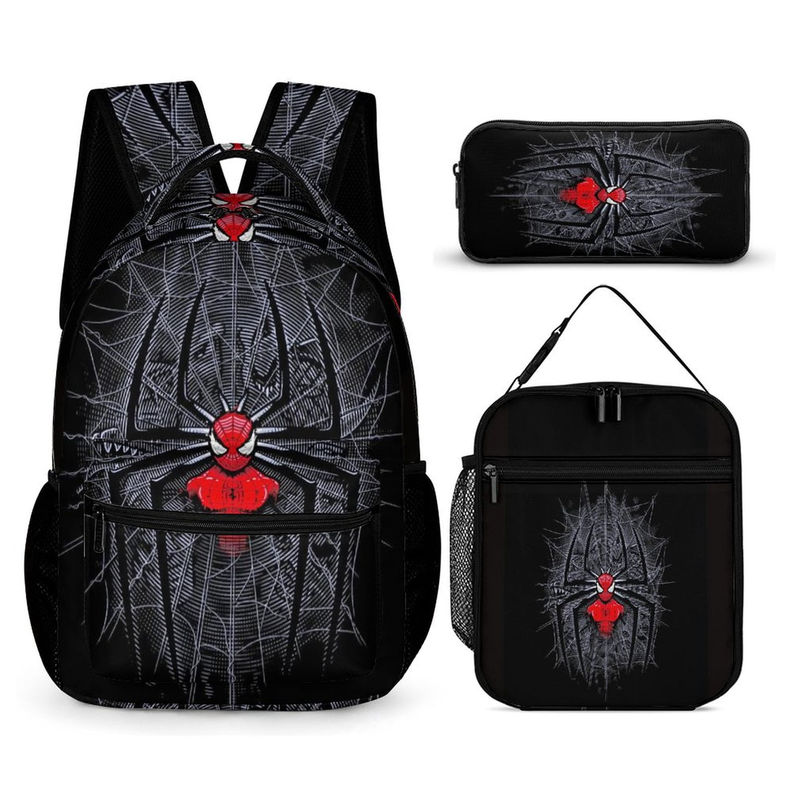 Spider-Man2650 3 Pcs Backpacks Set with Thermal Insulated Lunch Bag ...
