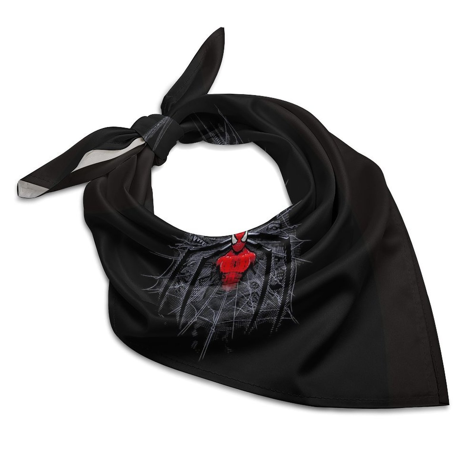 Spider-Man2650 Square Satin Head Scarf Hair Scarves Silk-like Bandana ...