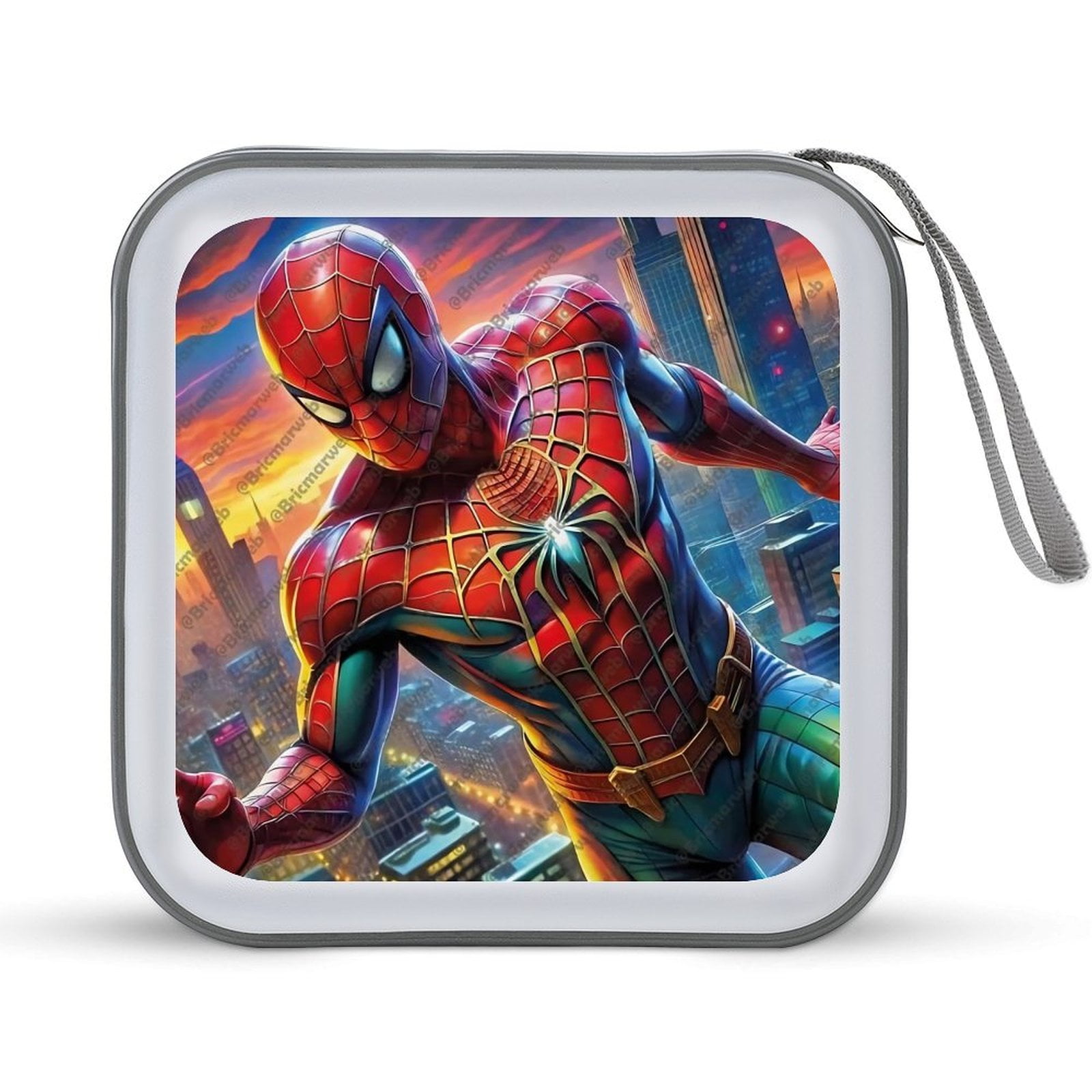 Spider-Man369855 CD Case, 40 Capacity VCD/DVD Case Holders Wallet Hard ...