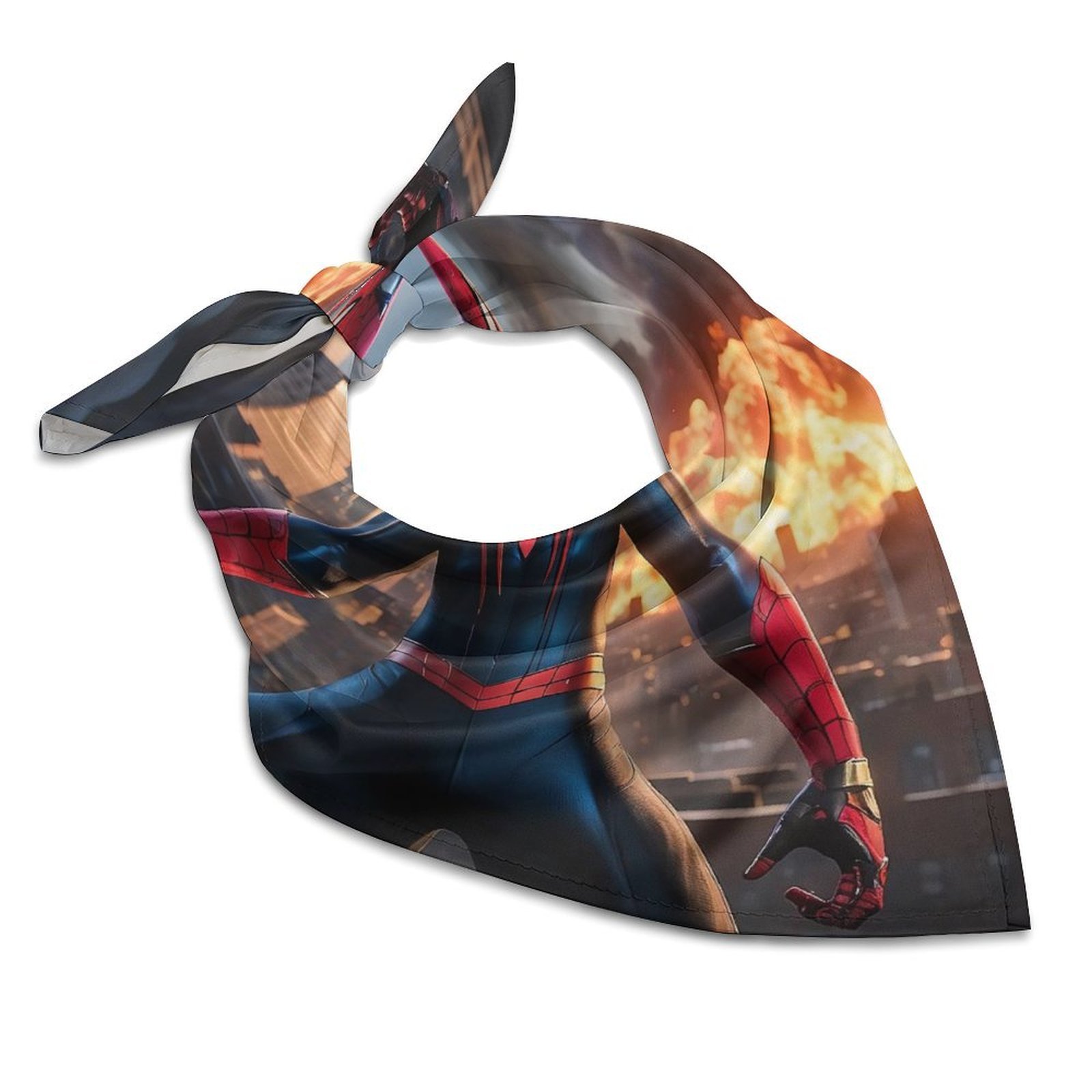 Spider-Man474 Square Satin Head Scarf Hair Scarves Silk-like Bandana ...