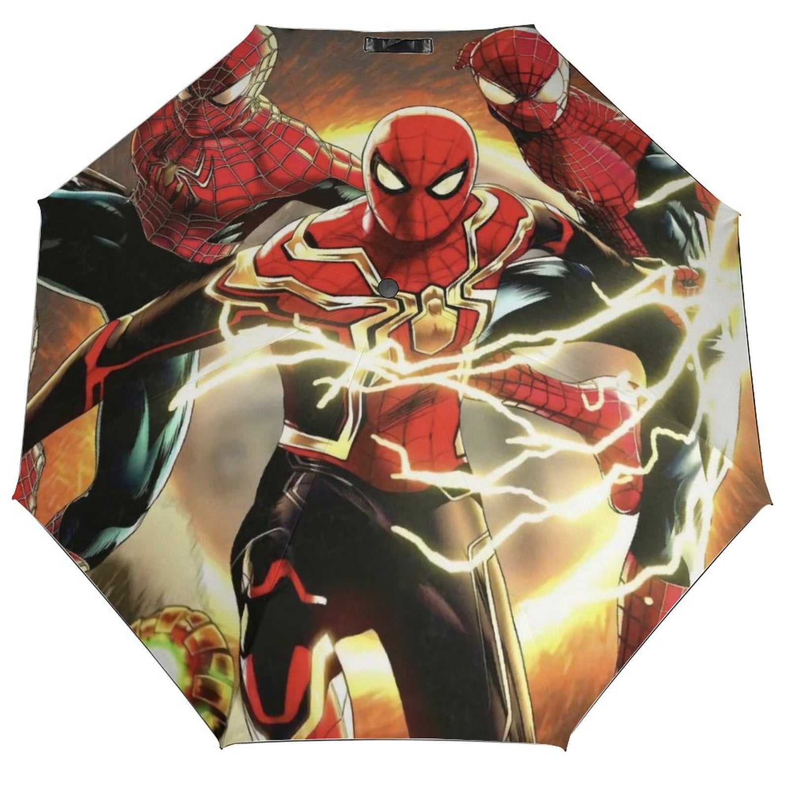 Spider-Man523 Travel Automatic Folding Rain Umbrellas with Cover Bag ...