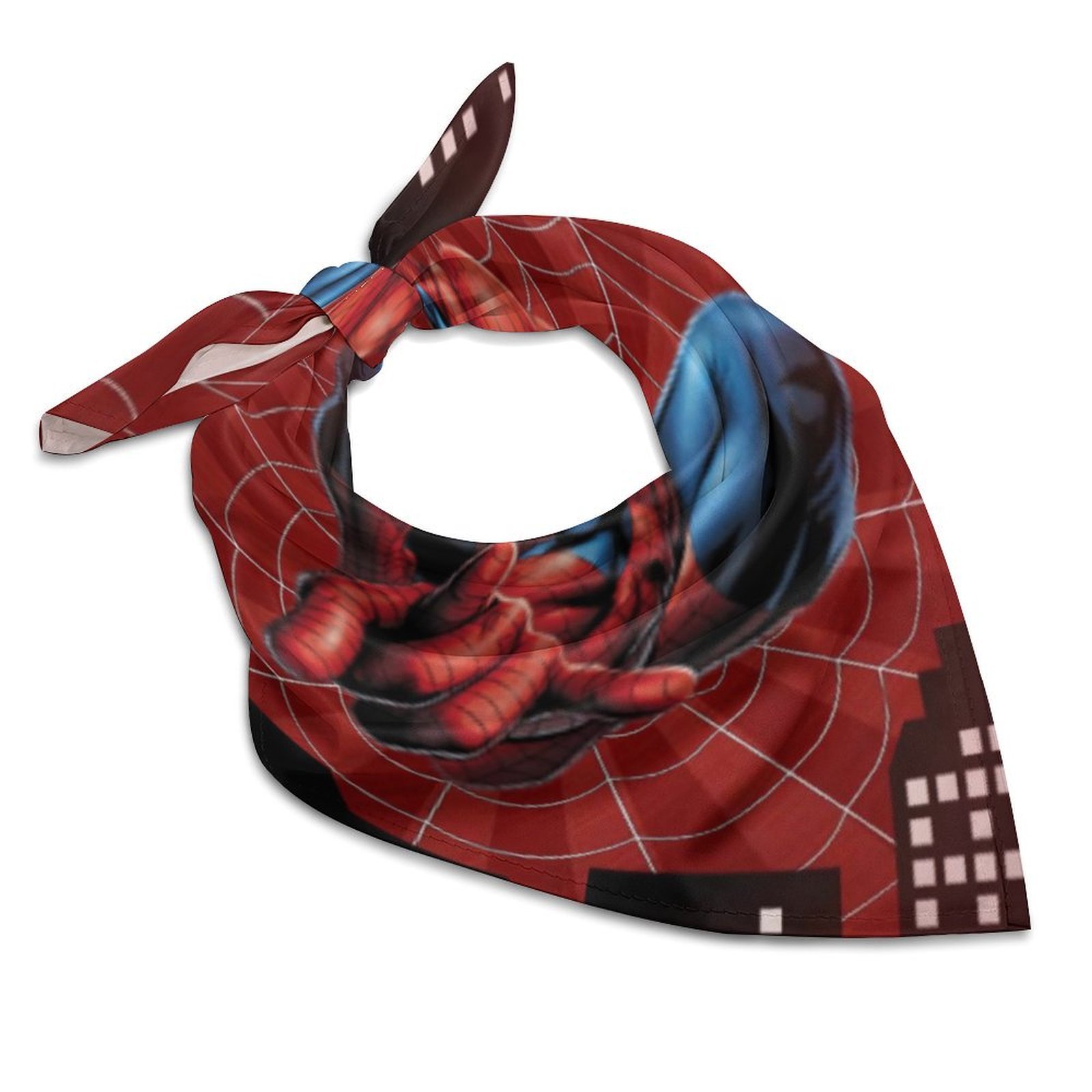 Spider-Man5400 Square Satin Head Scarf Hair Scarves Silk-like Bandana ...