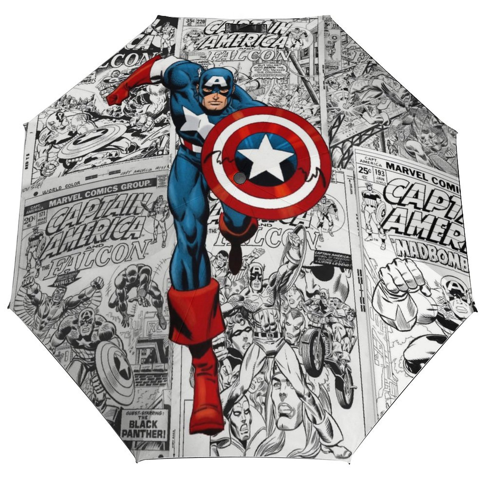 Spider-Man551 Travel Automatic Folding Rain Umbrellas with Cover Bag ...