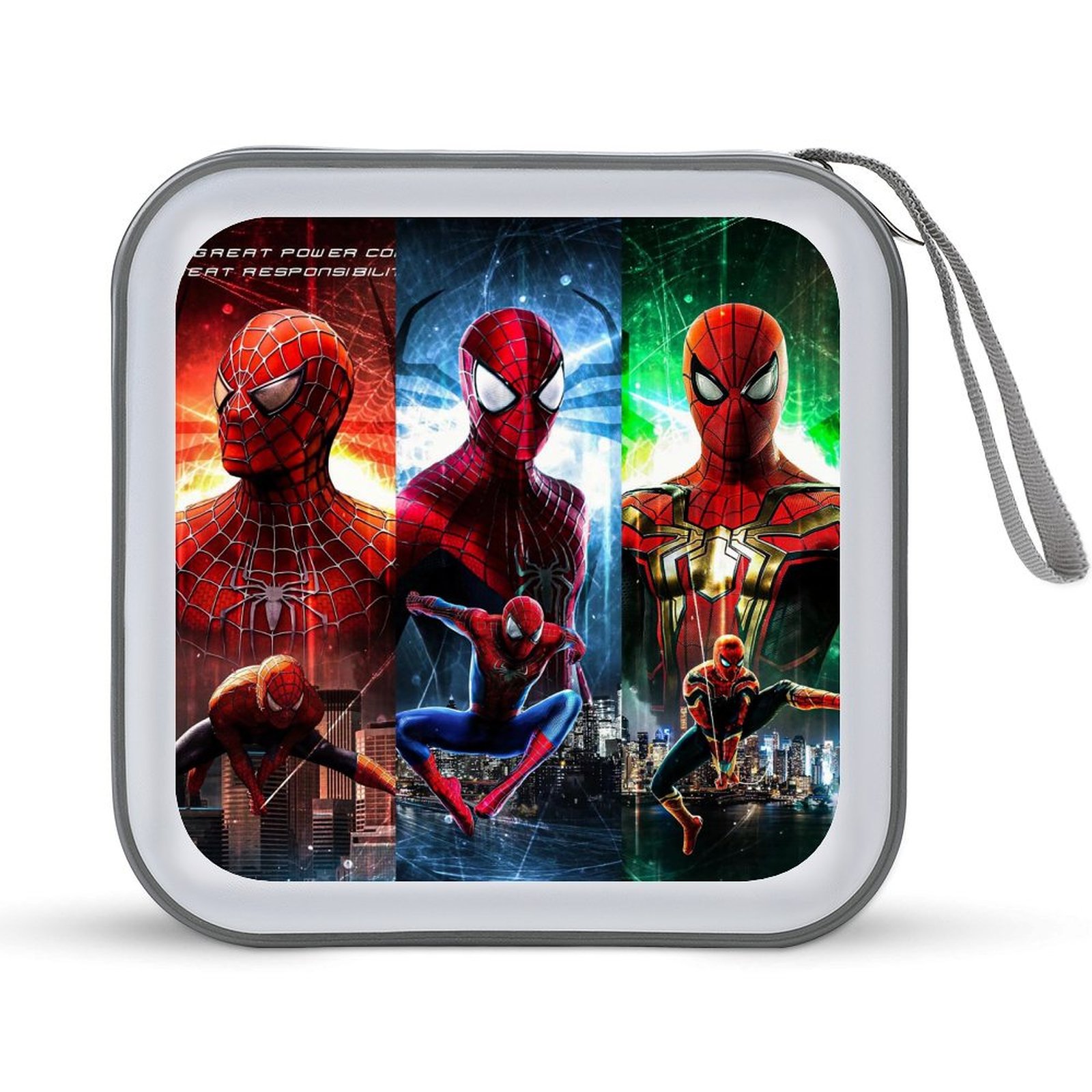 Spider-Man620 CD Case, 40 Capacity VCD/DVD Case Holders Wallet Hard ...