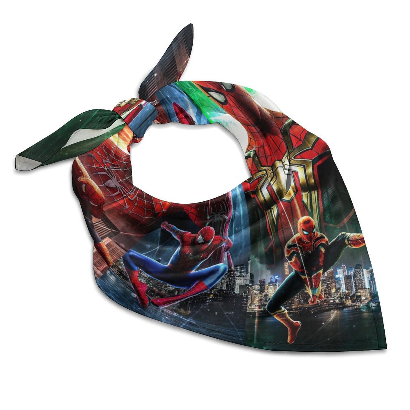 Spider-Man620 Square Satin Head Scarf Hair Scarves Silk-like Bandana ...