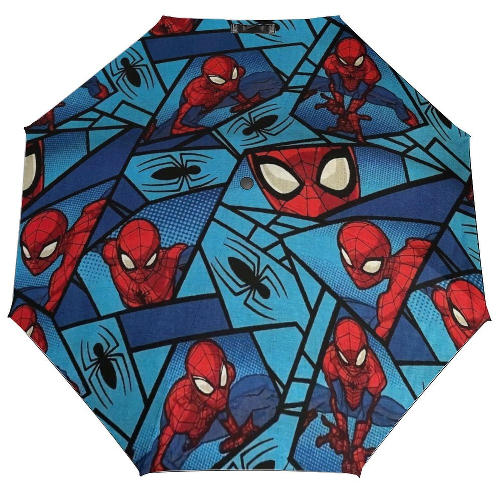 Spider-Man650998 Travel Automatic Folding Rain Umbrellas with Cover Bag ...