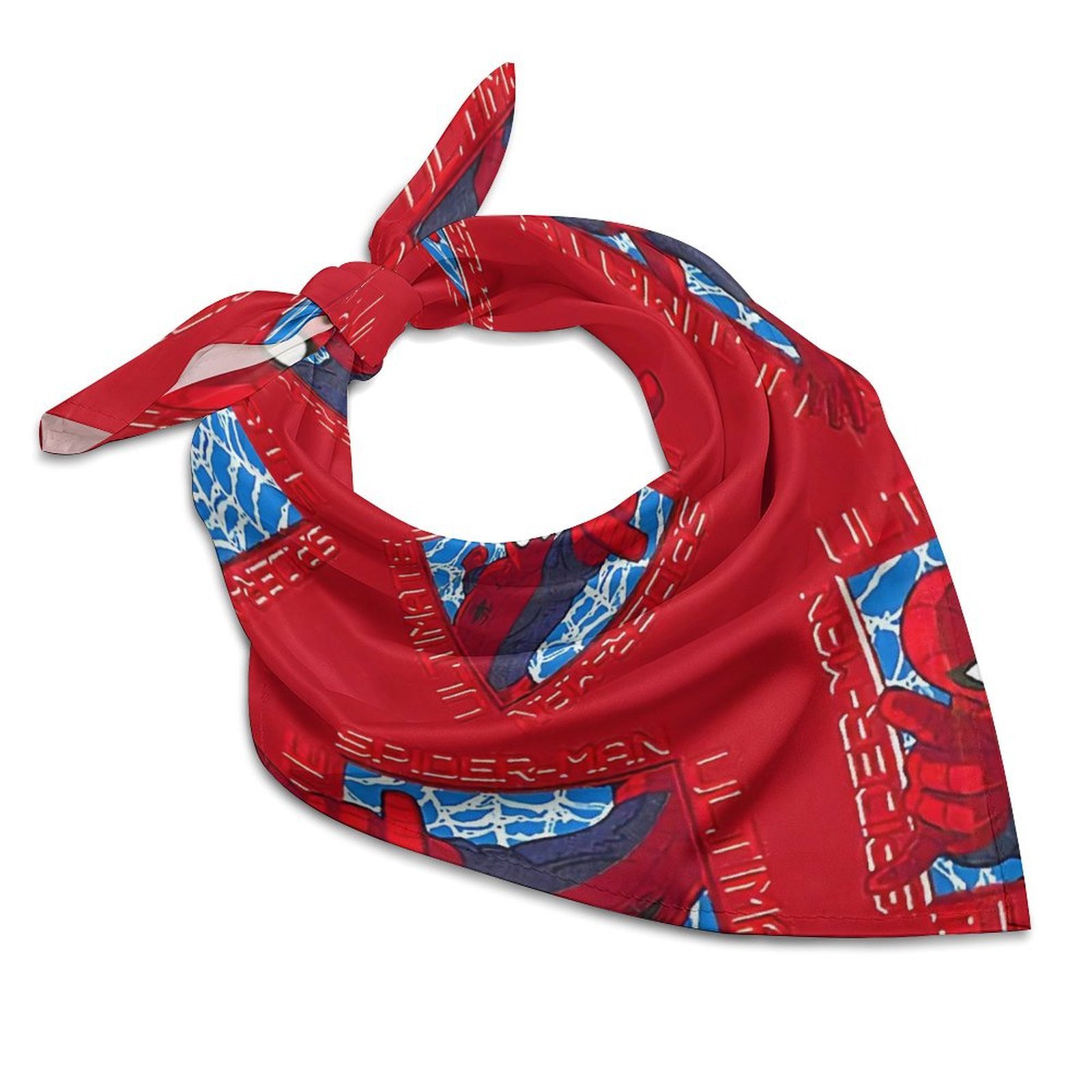 Spider-Man6559 Square Satin Head Scarf Hair Scarves Silk-like Bandana ...