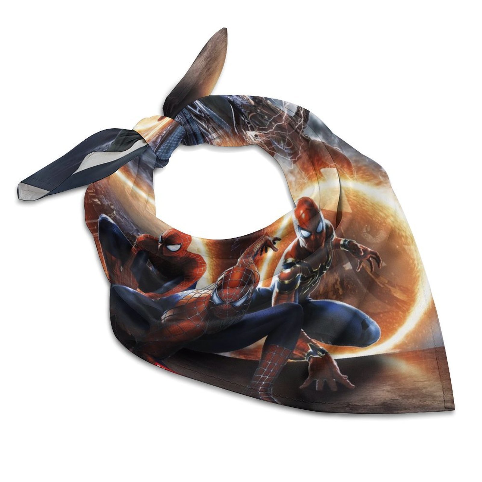 Spider-Man659 Square Satin Head Scarf Hair Scarves Silk-like Bandana ...