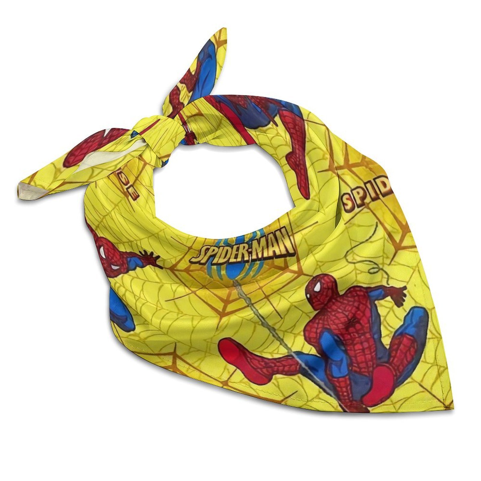 Spider-Man66508 Square Satin Head Scarf Hair Scarves Silk-like Bandana ...