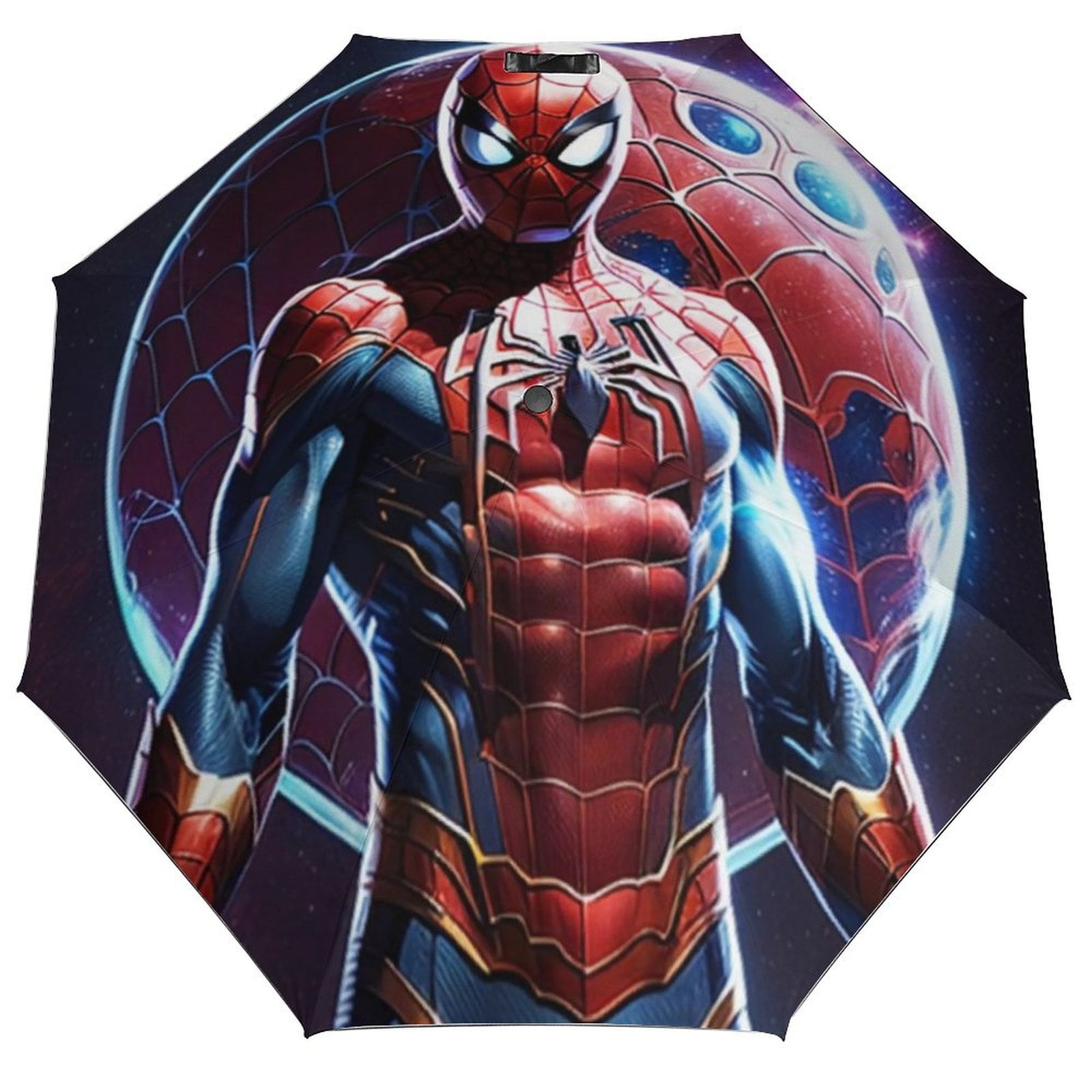 Spider-Man6798 Travel Automatic Folding Rain Umbrellas with Cover Bag ...
