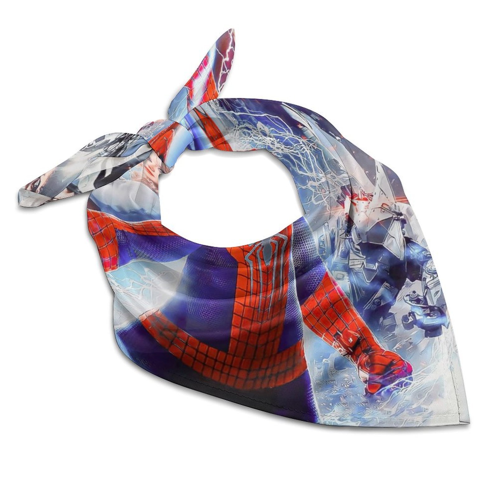 Spider-Man6874 Square Satin Head Scarf Hair Scarves Silk-like Bandana ...