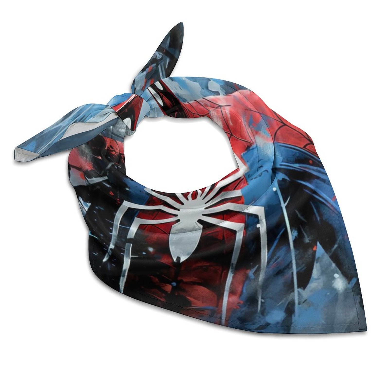 Spider-Man69820 Square Satin Head Scarf Hair Scarves Silk-like Bandana ...