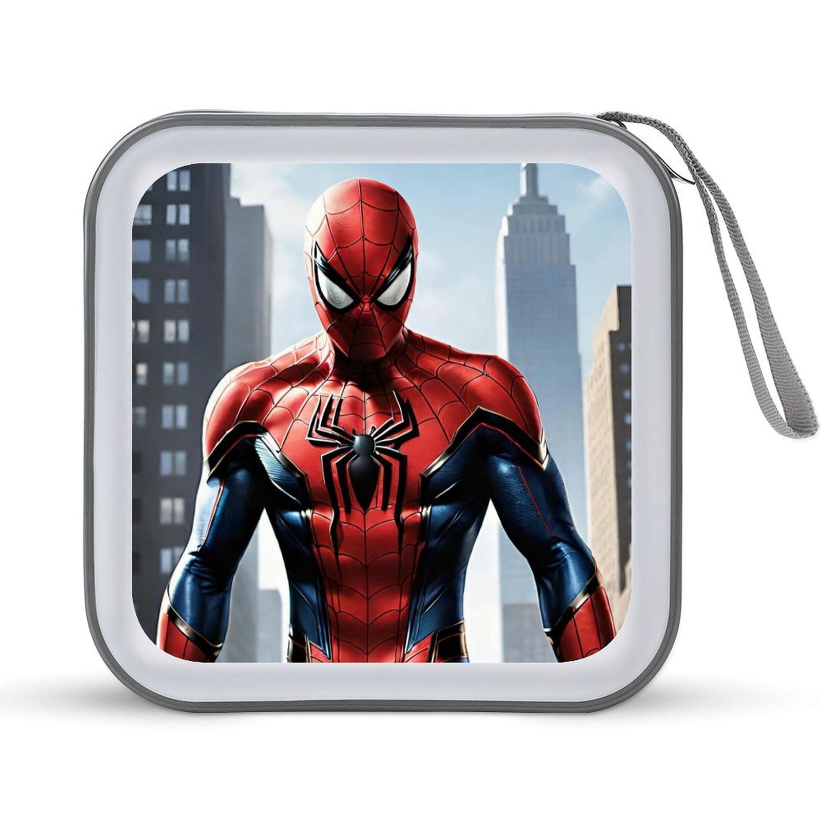 Spider-Man97106 CD Case, 40 Capacity VCD/DVD Case Holders Wallet Hard ...