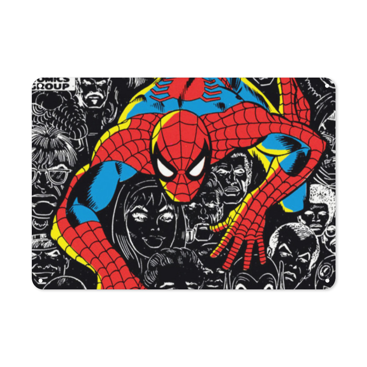 Spider-Men Poster Tin Painting Halloween Retro Tin Sign Retro Plaque ...