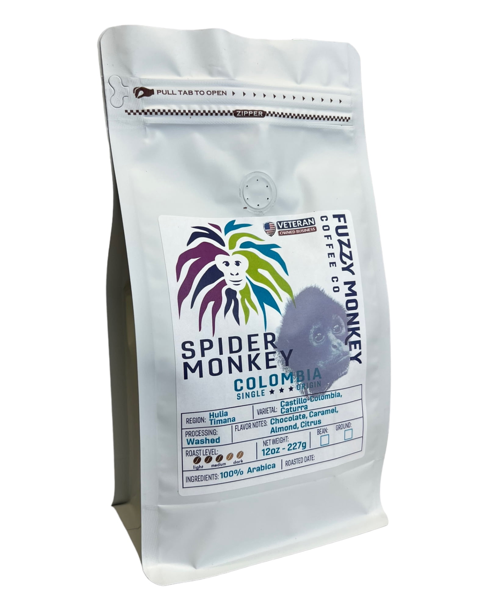 Spider Monkey - Colombia - Specialty Grade Coffee - City Medium Roast - Walmart.com