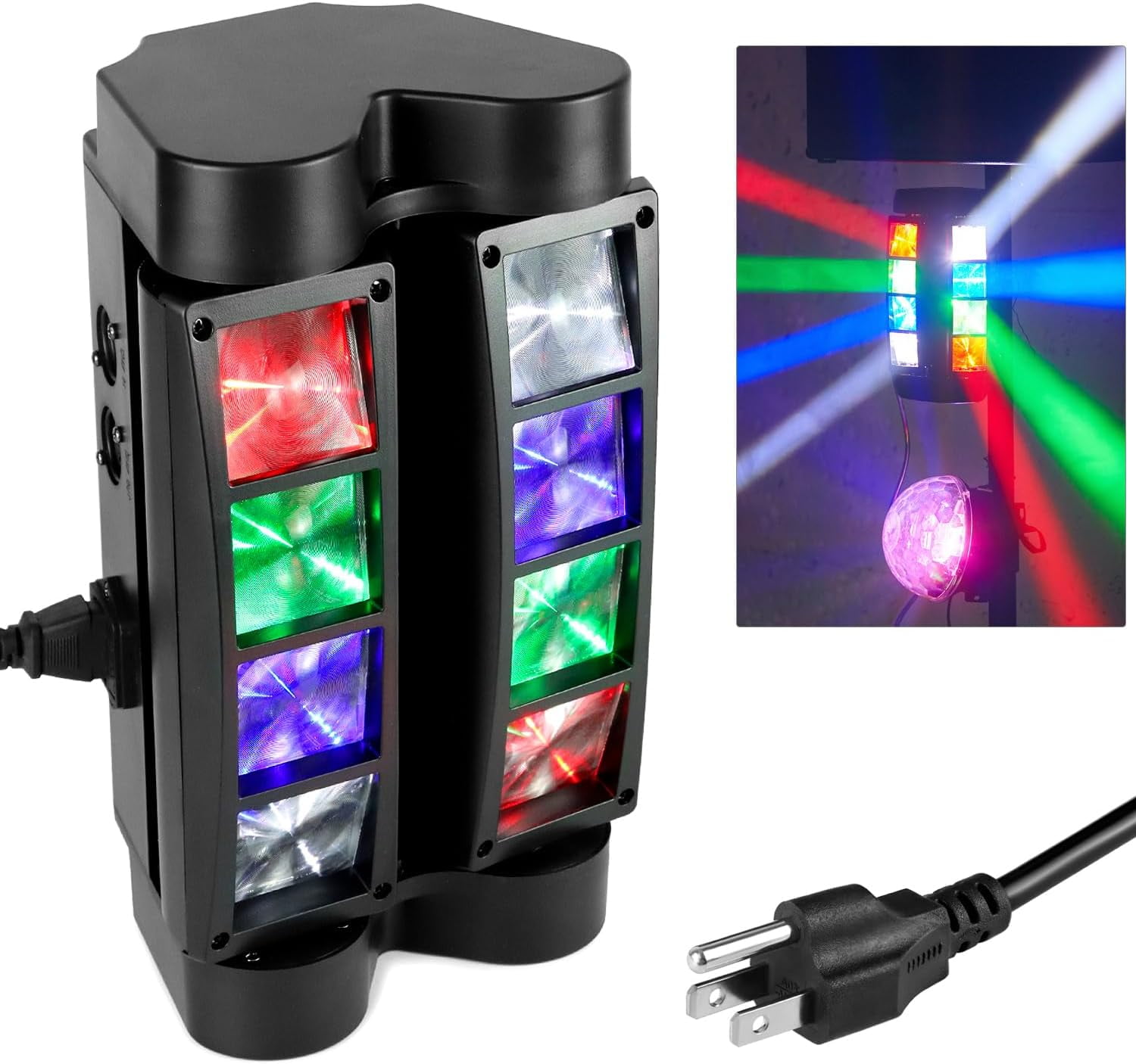 Spider Moving DJ Lights, 8 x RGBW Beam Spider Stage Light, 540 XY Axis ...