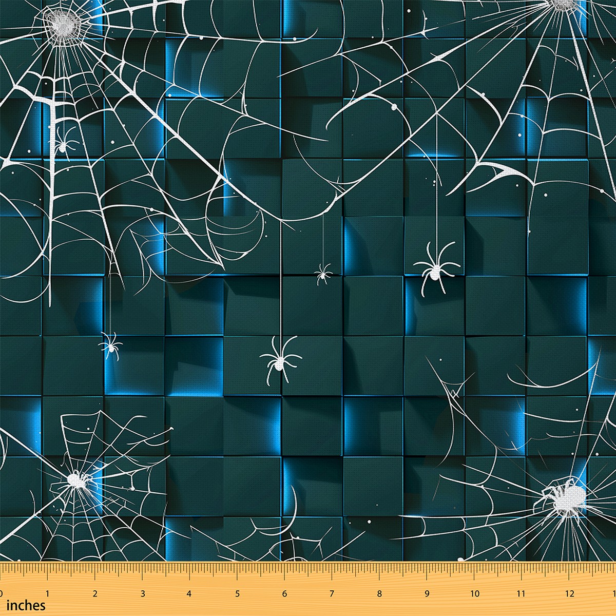 Spider Nets Fabric By The Yard, Abstract Geometric Craft Patchwork DIY Kids Upholstery Fabric ...