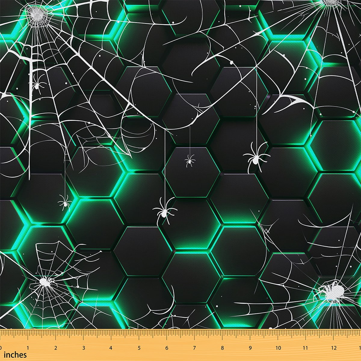 Spider Nets Fabric By The Yard, Geometric Honeycomb Craft Patchwork ...