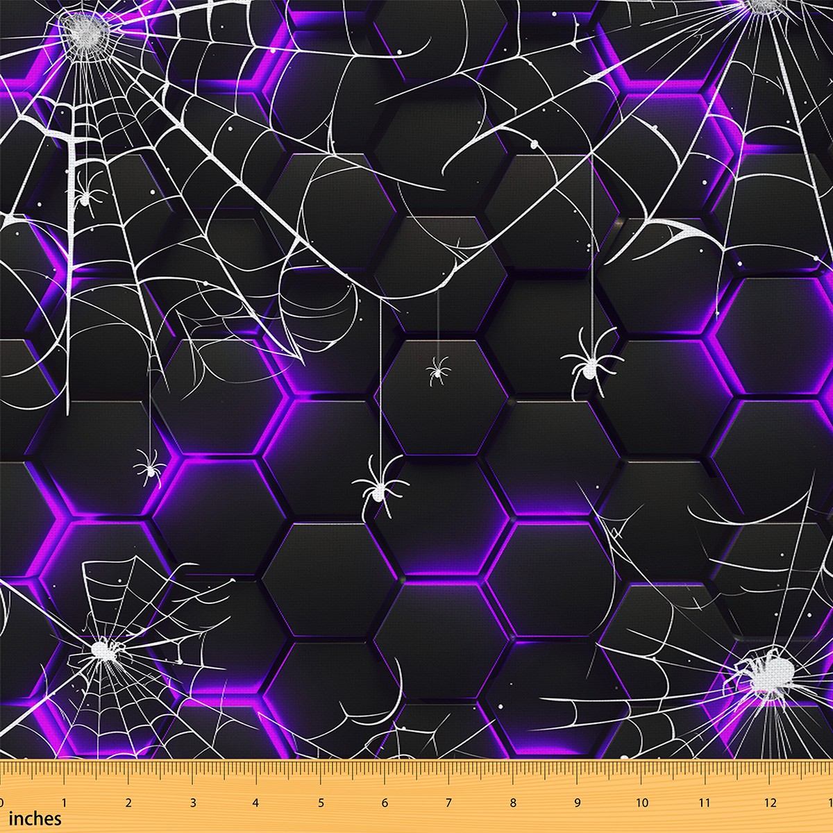 Spider Nets Fabric By The Yard, Honeycomb Chic Modern Waterproof ...