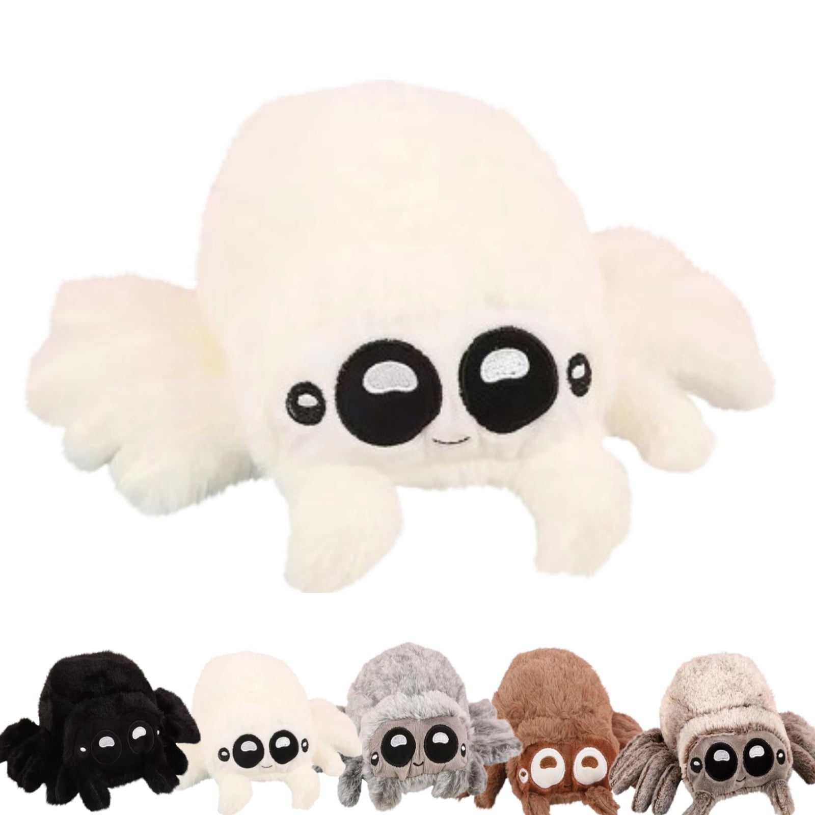 Spider Plush 6.7 inch Jumping Spider Stuffed Animal Plush Toy Soft Cute ...