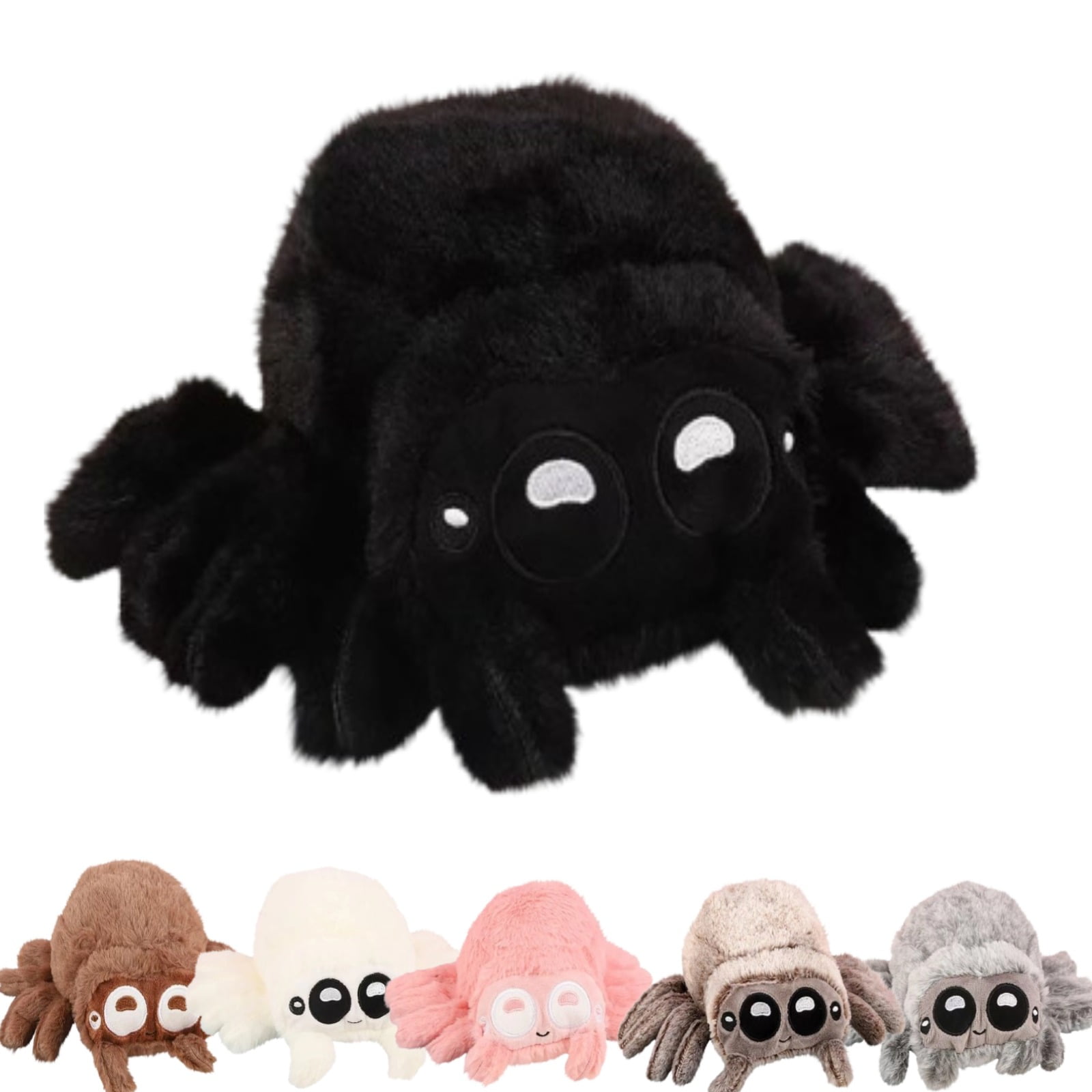 Spider Plush 6.7 inch - Spider Stuffed Animal:Great Jumping Cute Spider ...