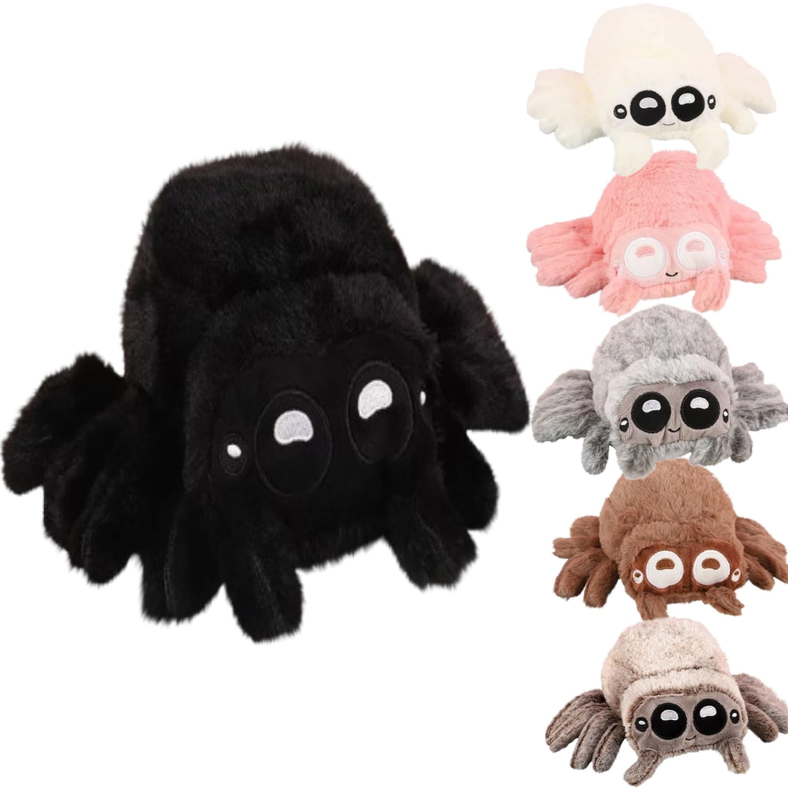 Spider Plush Doll 6.7 inch Cute Spider Stuffed Animal Toy Jumping ...