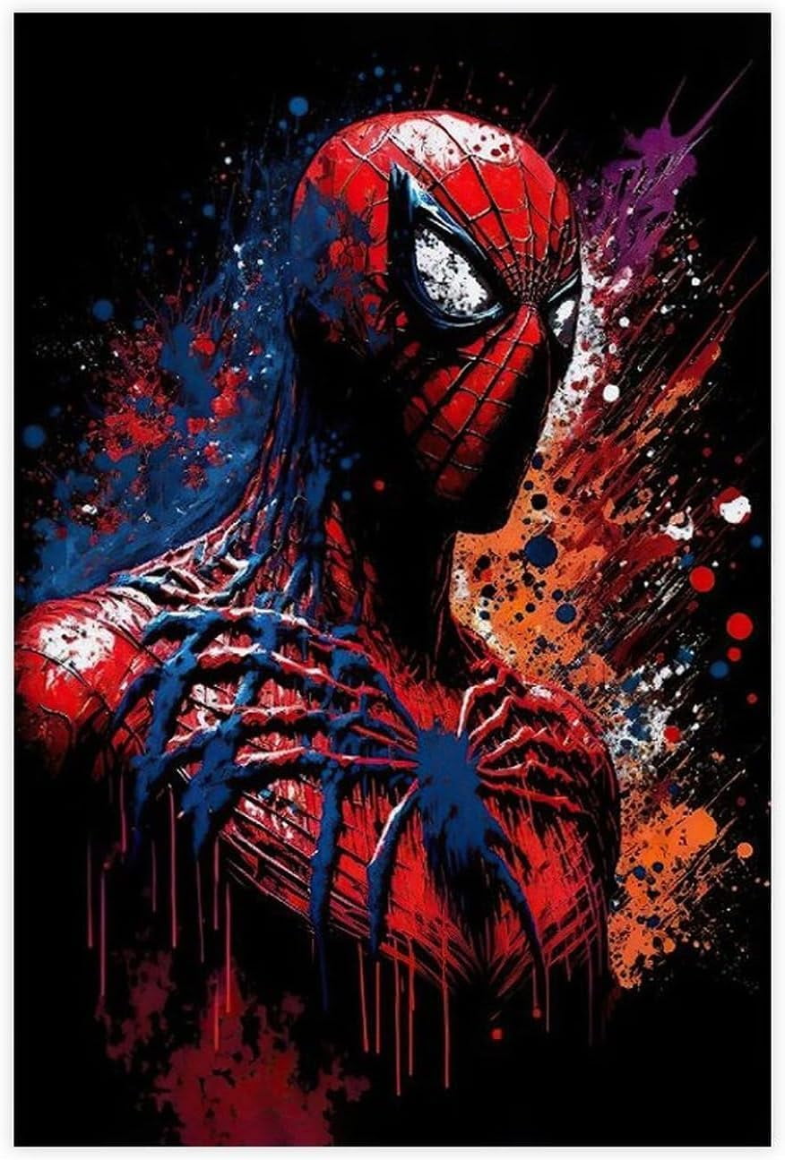 Spider Poster Man Canvas Poster Miles Poster Morales Into the Spider ...