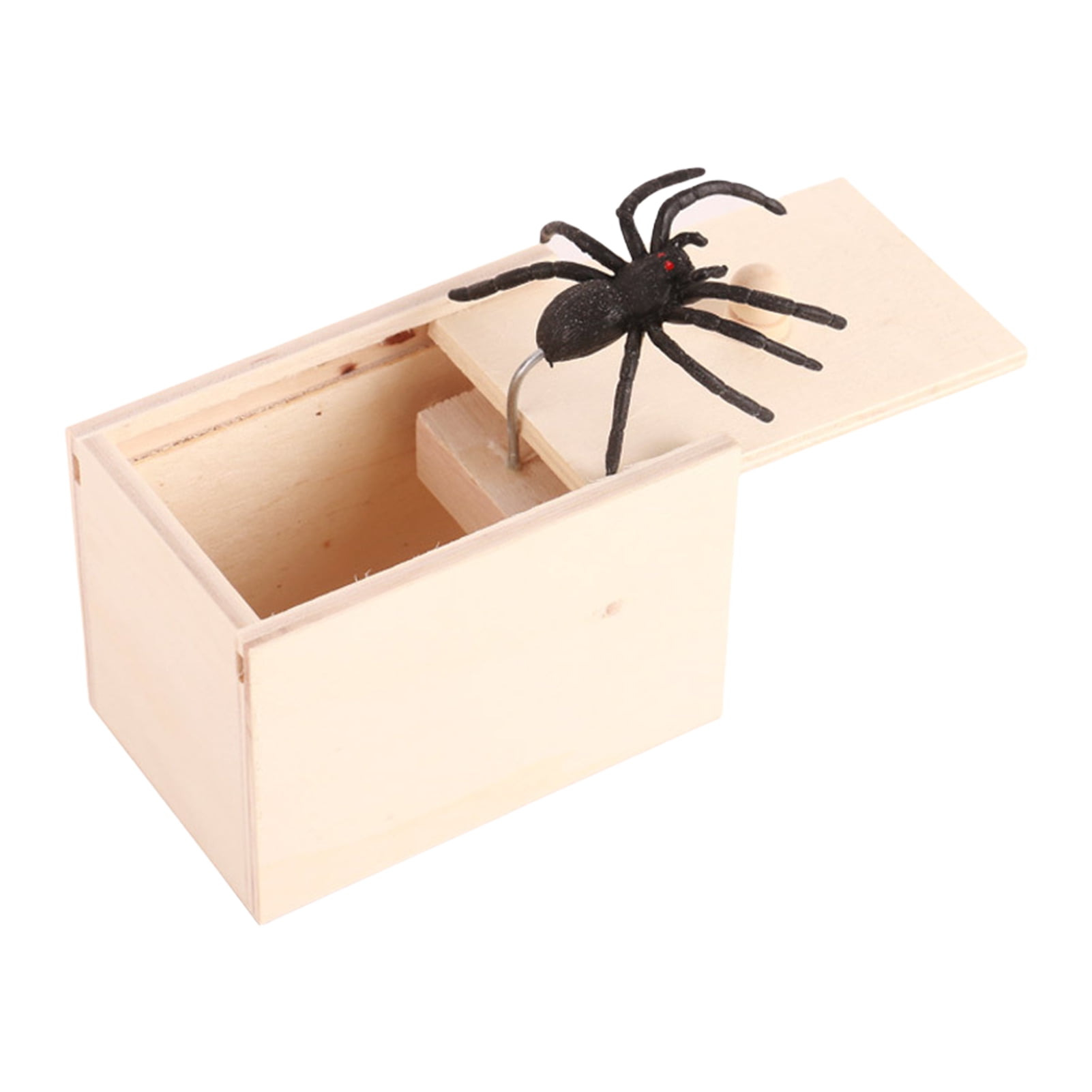 Spider Prank BoxRealistic Soft Rubber Spider Prank ToyFun Joke Scarebox ...