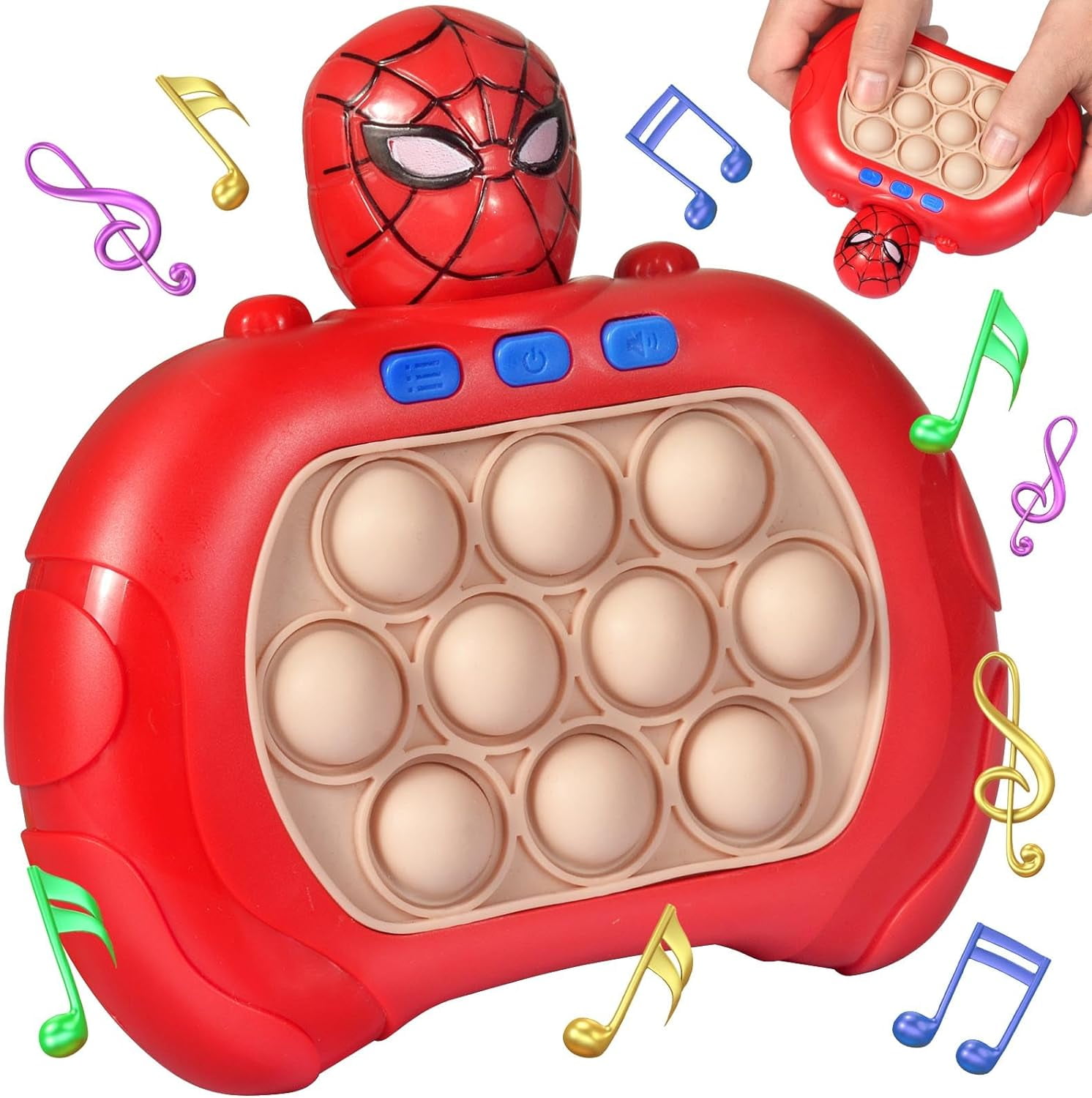 Spider Quick Push Pop Game It Fidget Toys Pro for Kids Adults Superhero ...
