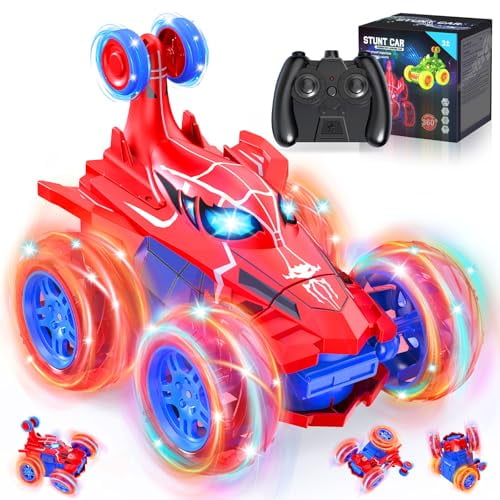 Spider Remote Control Car Toys for Boys- 360° Rotating RC Stunt Cars ...