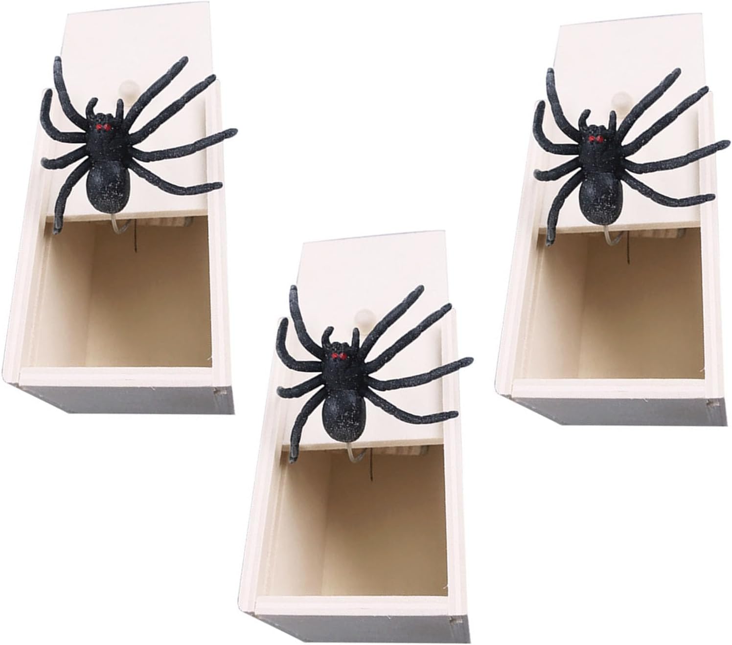 Spider Scare Prank Box, Rubber Spider Trick Box, Fake Spider in a Box ...