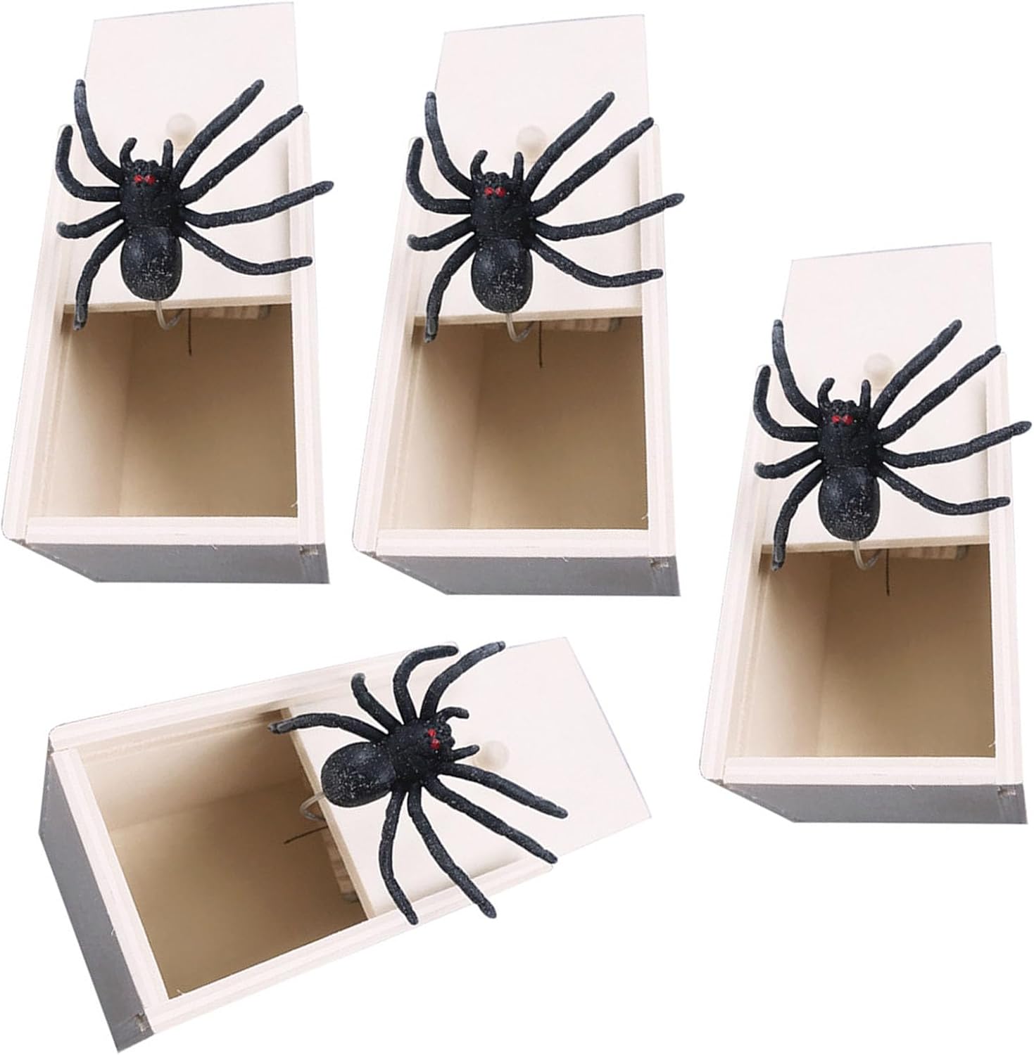 Spider Scare Prank Box, Rubber Spider Trick Box, Fake Spider in a Box ...