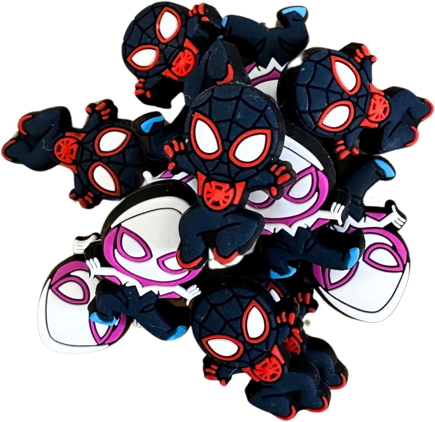 Spider Silicone Focal Bead Set 12 Pc Mixed Pack Multi Verse Spidey Bulk ...