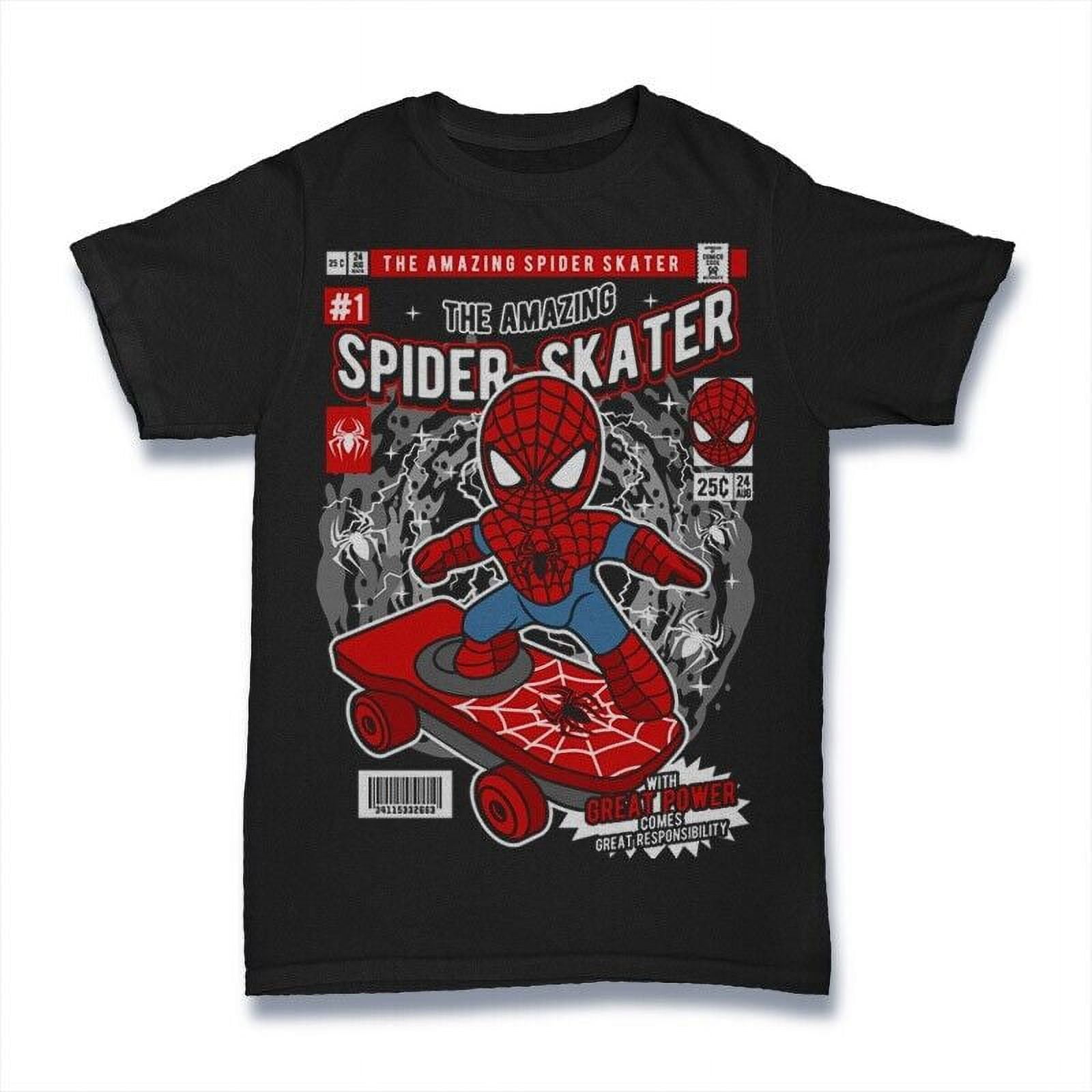 Spider Skater TShirt KIds Cartoon - Walmart.com